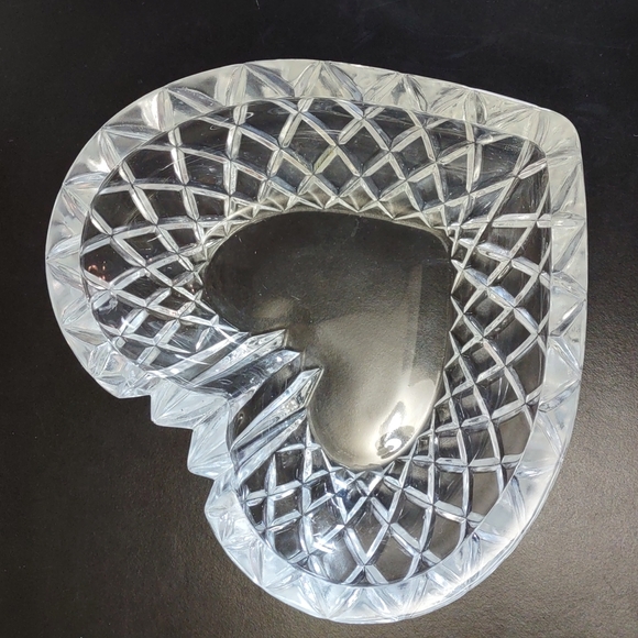 unknown | Dining | Cut Glass Heart Dish | Poshmark